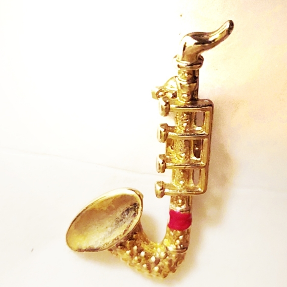 Jewelry | Vintage Saxophone Brooch | Poshmark